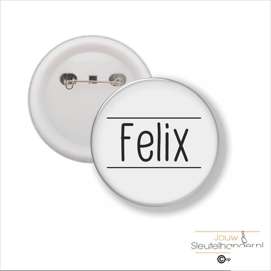 Button Met Speld 58 MM - Felix | bol