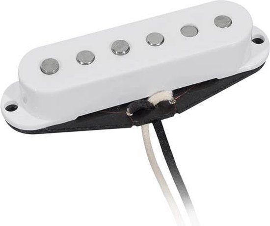 Single coil Bridge Pickup Boston Alnico 5 rods, black fiber bobbin | bol