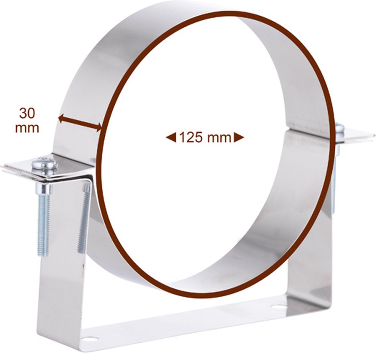 Muurbeugel rvs Ø125mm | bol.com