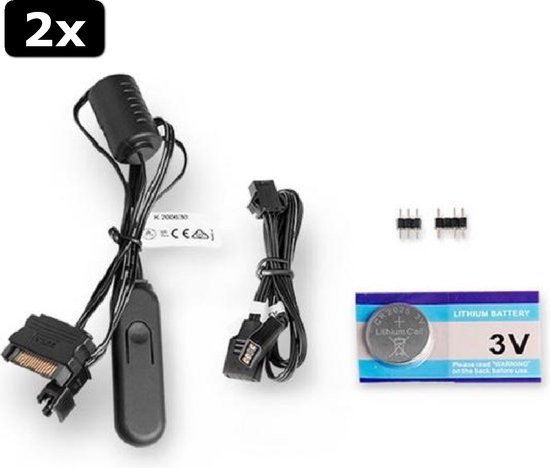 2x Deepcool ARGB Controller - Lichtschakelaar - ARGB - 1x SATA 5V - 1x ...