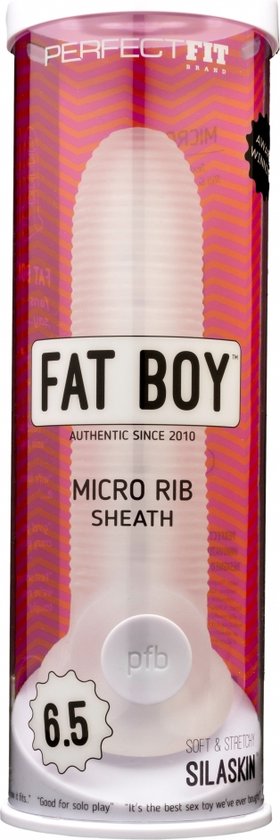 Fat Boy Micro Ribbed Sheath 6.5 - Clear | bol