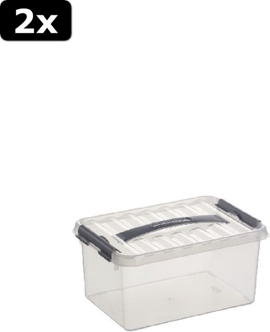 2x Sunware Q-line box 6 liter transparant | bol.com