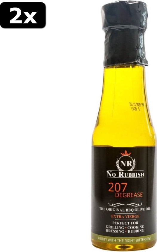 2x No Rubbish ‚Äì 207 Degrease - BBQ Olijfolie - Hoog Rookpunt - 207 graden | bol.com