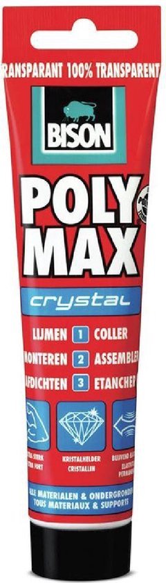 Bison Poly Max ¬Æ Crystal Express Tube - 90 gram | bol.com