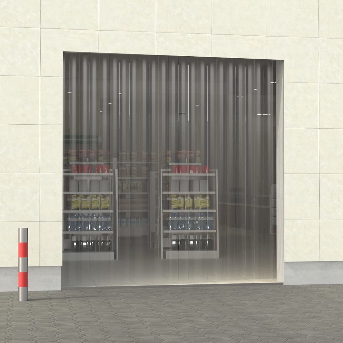 Decoways - Strokengordijn op rol 3x300 mm 25 m PVC | bol.com