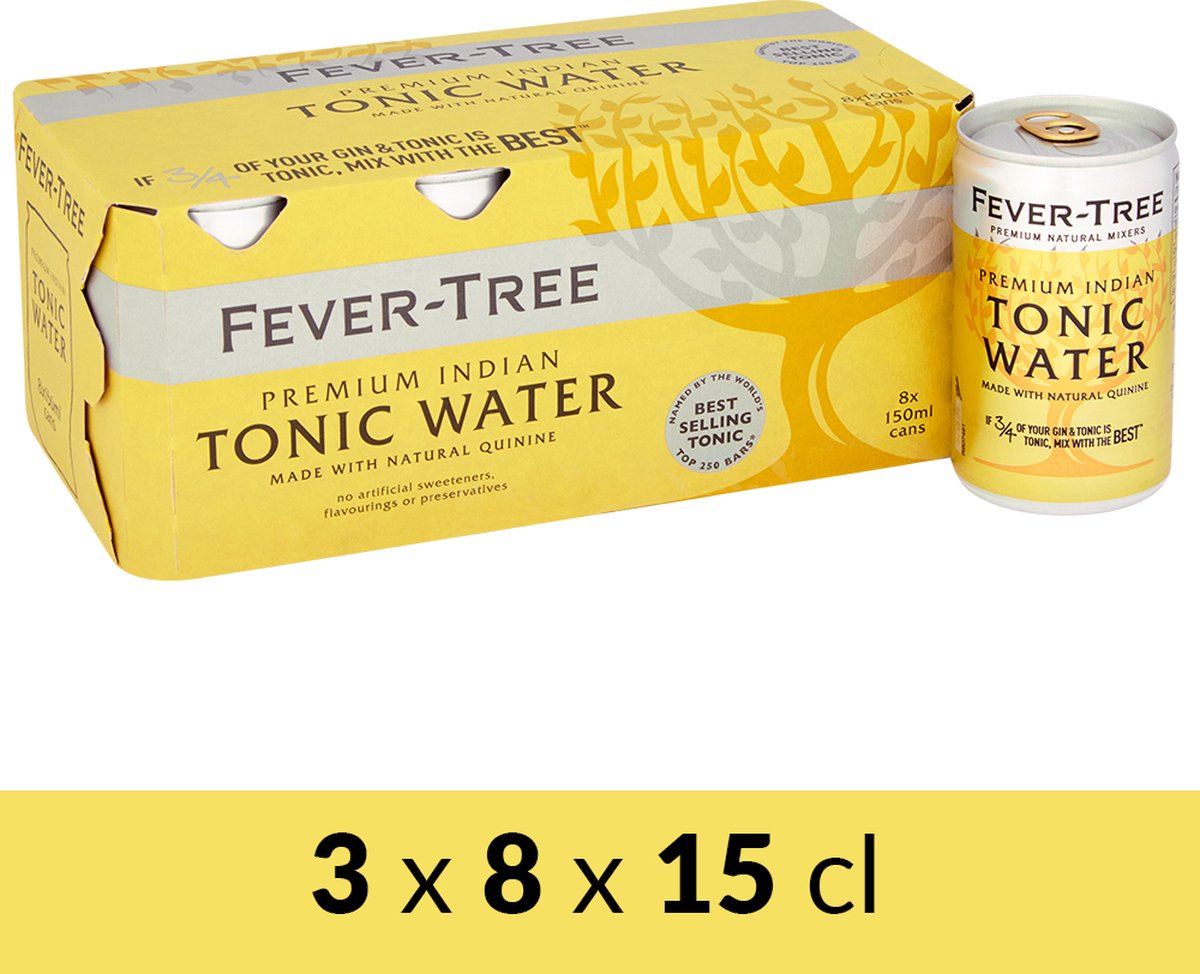 FEVER-TREE Premium Indian Tonic Water - 24 x 15 cl | bol.com