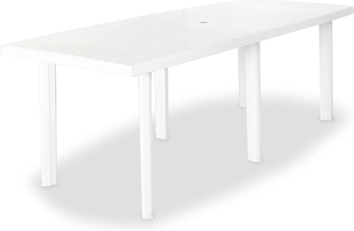 Prolenta Premium - Tuintafel 210x96x72 cm kunststof wit - Tafel ...