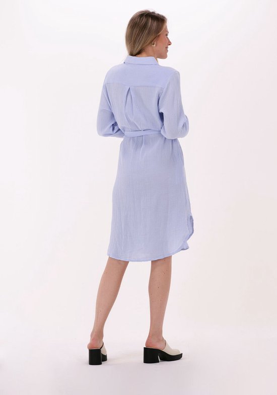 Minus Mavina Shirt Dress Jurken - Lichtblauw | bol.com