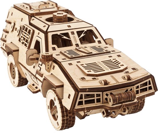 Houten 3D Puzzel Model Gevechtsvoertuig - Tactische Leger Truck ...