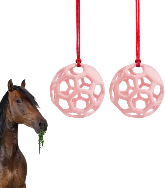 2-stuks Hangende hooibal - Voederbal - Hangende paardenvoerbak voor in ...