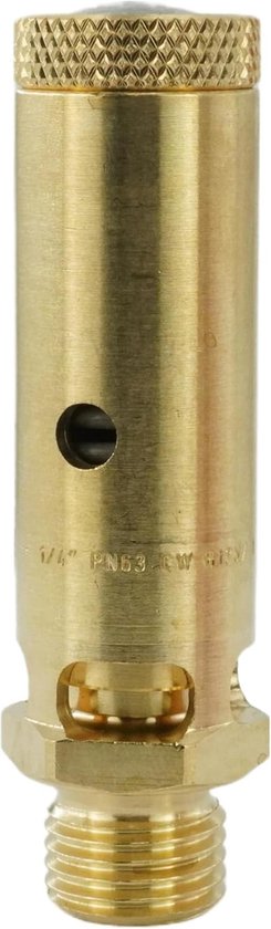 TÜV Veiligheidsventielen DN8 - Messing Overdrukventiel (G 1/4", 6 tot ...
