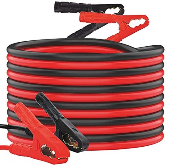 6 meter Heavy Duty Startkabels - Zware 1500A Springkabels voor Auto's ...