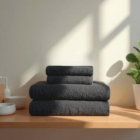 Premium handdoekenset 4-delig 700 g 100% katoen | Extra zacht en ...