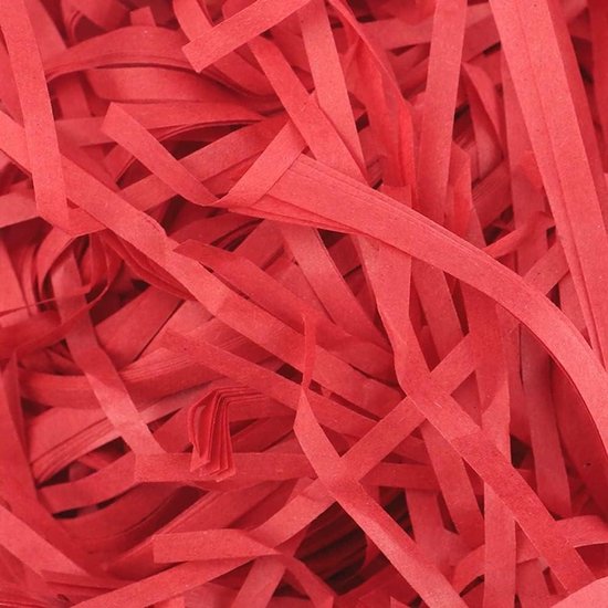 Nordivar - Geraspt Tissue Papier Rood voor Geschenkdozen Vulling 200g ...