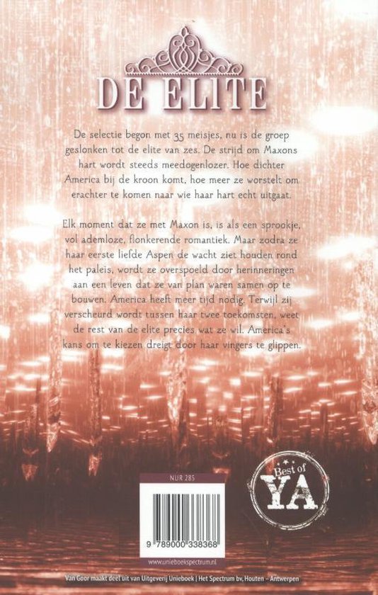 Selection 2 De Elite Kiera Cass 9789000338368 Boeken