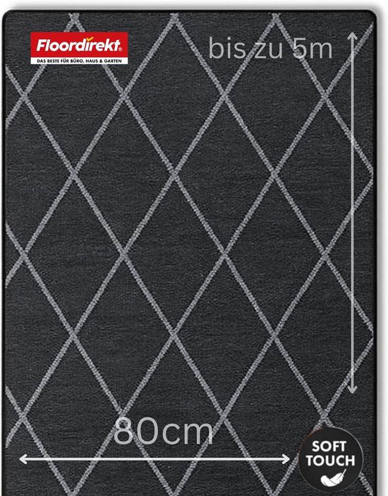 Traploper Cosenza | Modern Ruitpatroon | Antislip Gel Onderkant ...