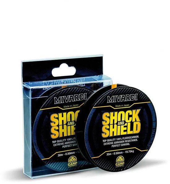 Mivardi Shock&shield Flurocarbon 30 M Zwart 0.420 mm | bol