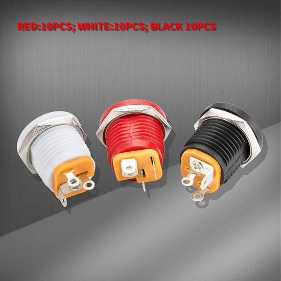 30pcs 5.5mm x 2.1mm DC Power Jack Bushing - 3 Pin Female Panel Mount ...