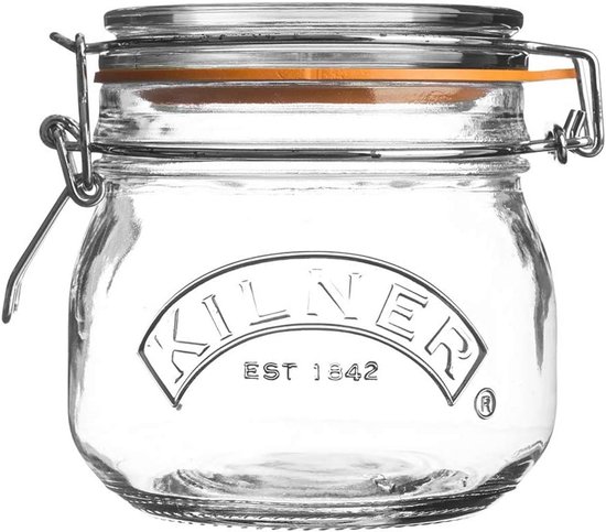 Ronde opslagpot met clipdeksel van glas – Perfect voor droge voeding en ...