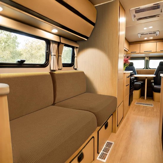 Hoes voor Zitkussen Caravan en Camper Stretch Jacquard Anti-slip | bol