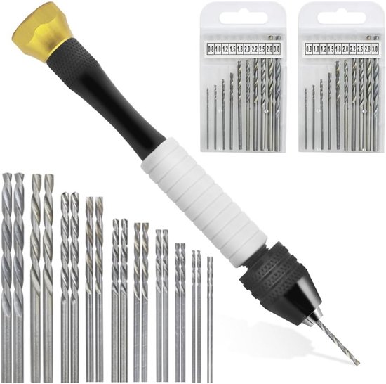 Handboor voor Sieradenmaken met Micro Draaiboorset - Perfect voor Hars ...