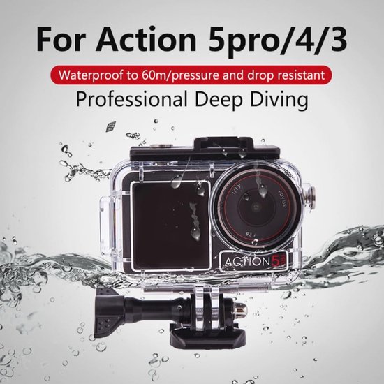 Waterdichte Case voor Action Camera tot 60 Meter - Beschermende ...