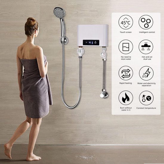 Directe Elektrische Waterverwarmer 220V voor Keuken en Douche | bol