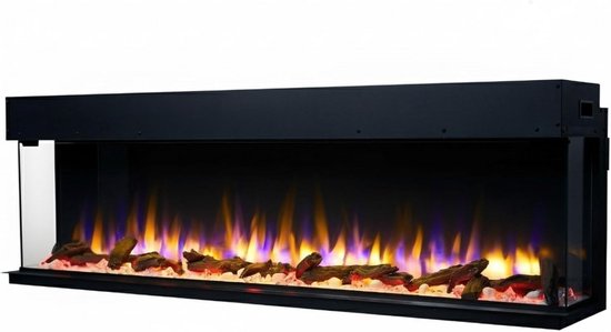 3D Media Inbouw Elektrische Open Haard met Multi Flame Kleuren en ...