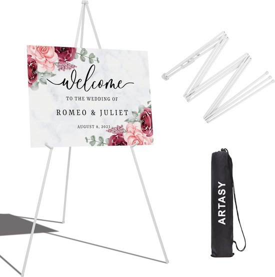 63-inch Ezel Standaard voor Trouwborden en Posters - Draagbare ...