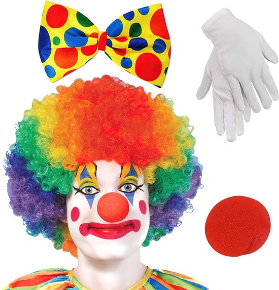 Clown Costume Accessory, Clown Costume Accessory, Clown Curly Wig ...
