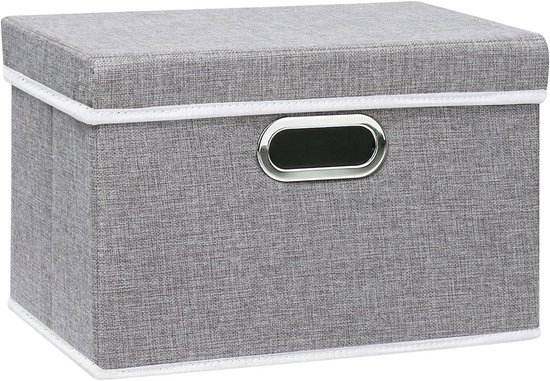 Opbergdozen met Deksel - Opvouwbare Stoffen Dozen voor Kleding en ...