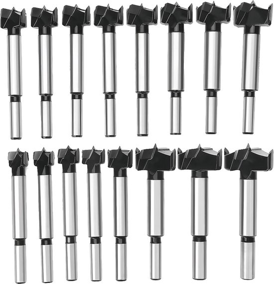 Forstner Boor Bits 15-35mm 16 Stuks voor Houtbewerking – Hoge Snelheid ...