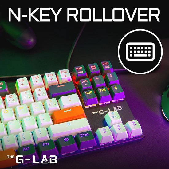 Clavier de Gaming mécanique compact TKL avec rétroéclairage LED RGB | bol