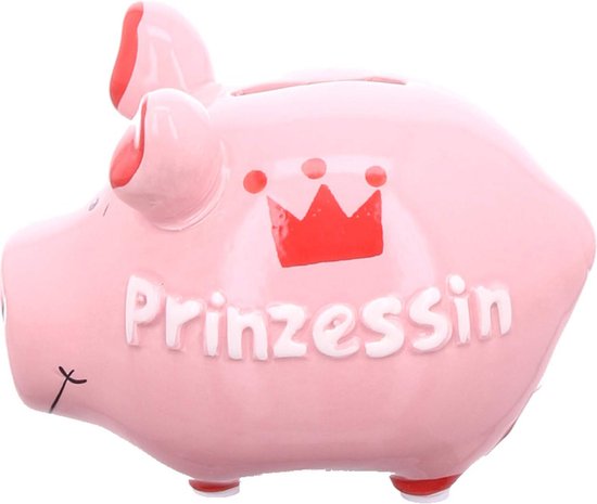 Roze Keramisch Spaarvarken voor Kinderen met Gouden Details | bol