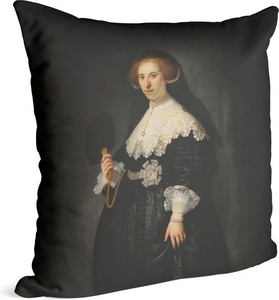 Portrait de Oopjen Coppit, Rembrandt van Rijn - Photo sur Sierkussen ...