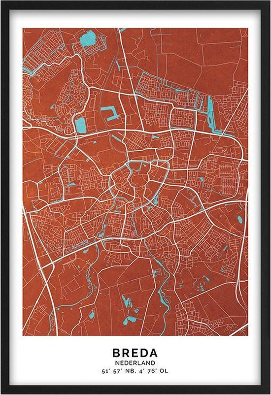 Poster Stad Breda A3 - 30 x 42 cm (Exclusief Lijst) | bol.com