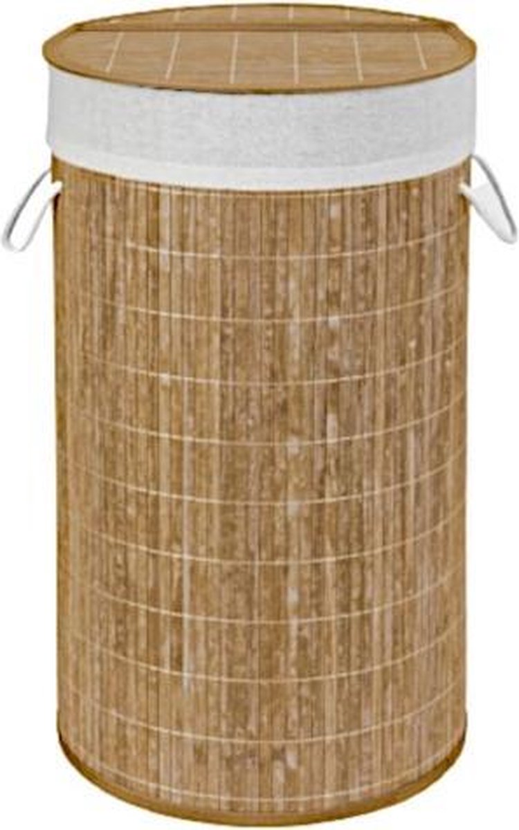WENKO Wasmand Bamboo Naturel, wasmand, 55l | bol