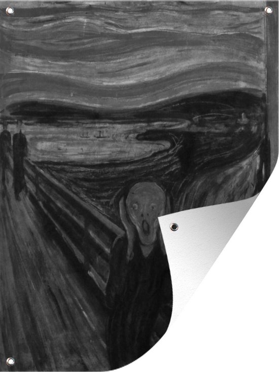 Tuin decoratie De schreeuw - Edvard Munch - 30x40 cm - Tuindoek | bol.com
