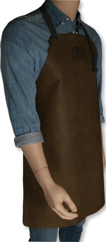 The Pearsons Thomas' Leren Barbeque Schort - BBQ - Donker Groen | bol