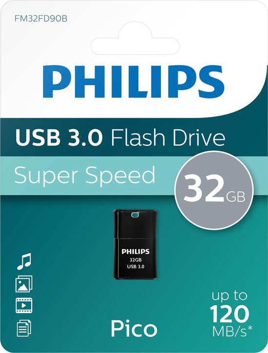 Philips USB flash drive Pico Edition 32GB, USB3.0 | bol