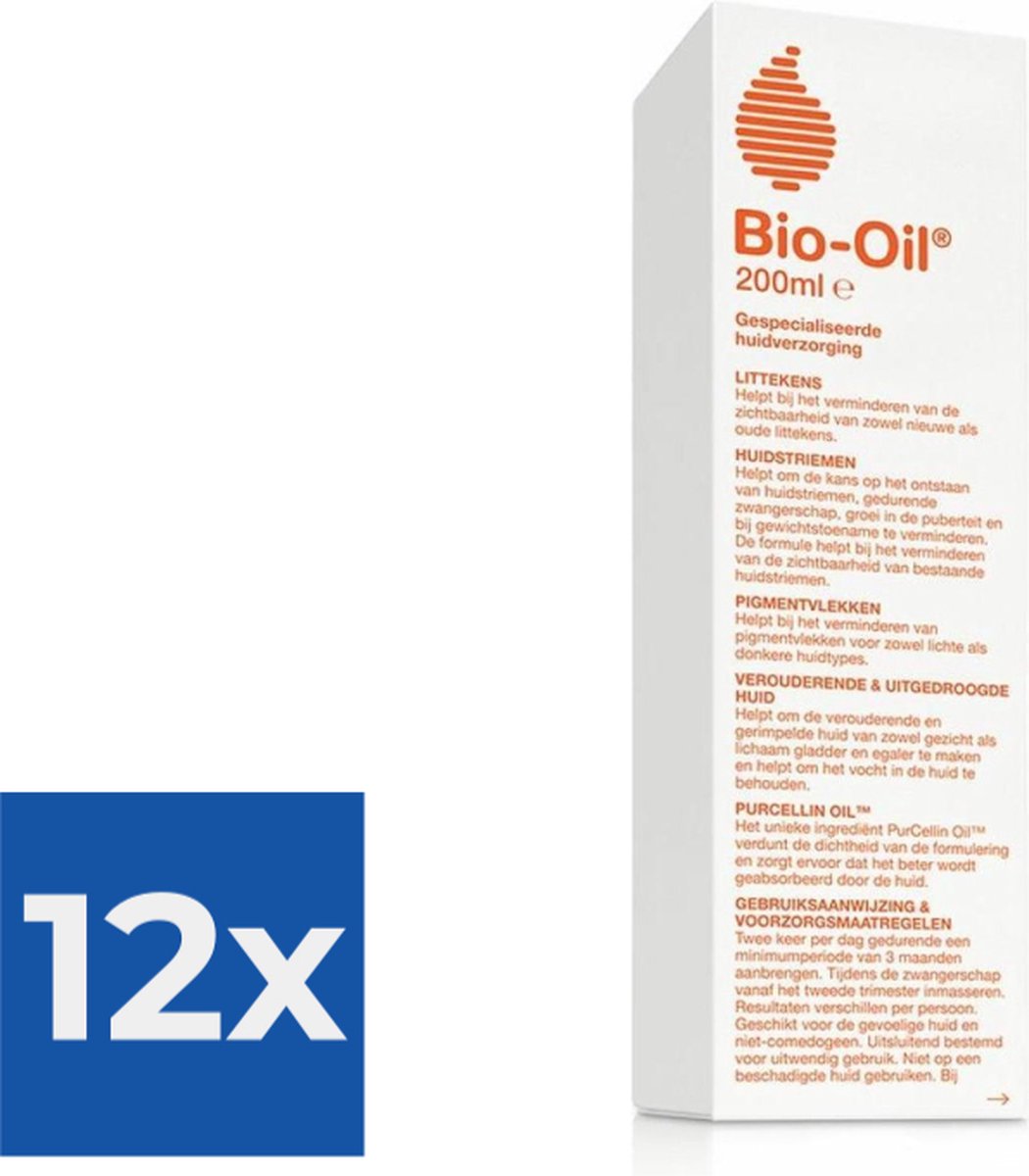 Bio Oil Huidverzorgingsolie - 200 ml - Voordeelverpakking 12 stuks | bol.