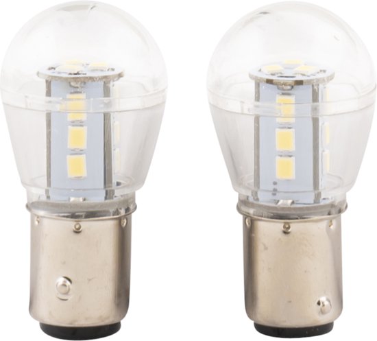 Topgear LED-autolampen - 12V - BA15S - heldere verlichting - set van 2 ...