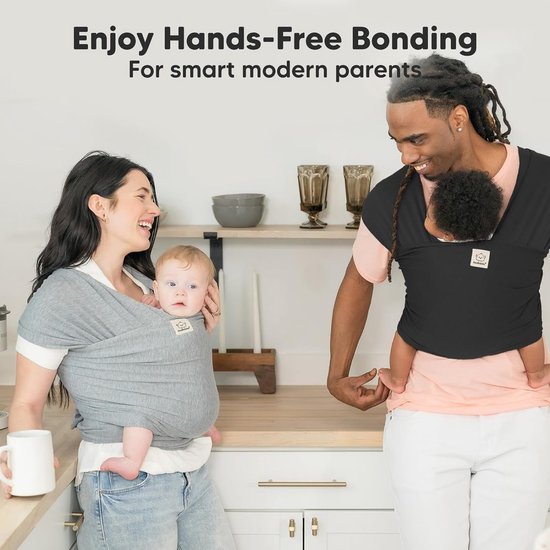 Draagdoek voor pasgeborenen, alles in 1 rekbare draagdoek - babydrager ...