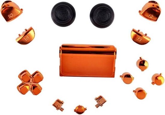 PS4 Controller Buttons Pro V2 Oranje Chrome | bol