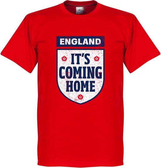 It's Coming Home England T-Shirt - Kinderen - Rood - 116 | bol