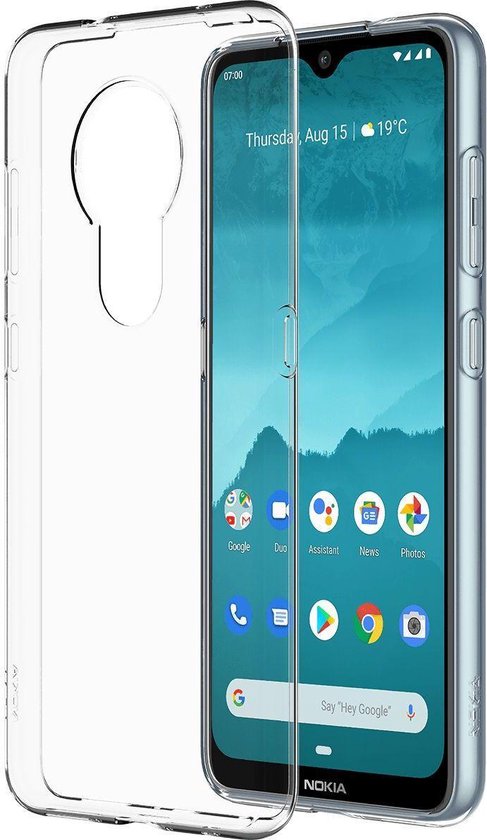 Nokia Clear Backcover voor de Nokia 6.2 / Nokia 7.2 - Transparant | bol