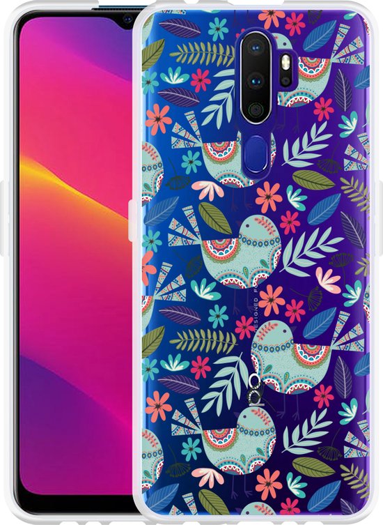 Oppo A9 2020 Hoesje Blue bird - Designed by Cazy | bol