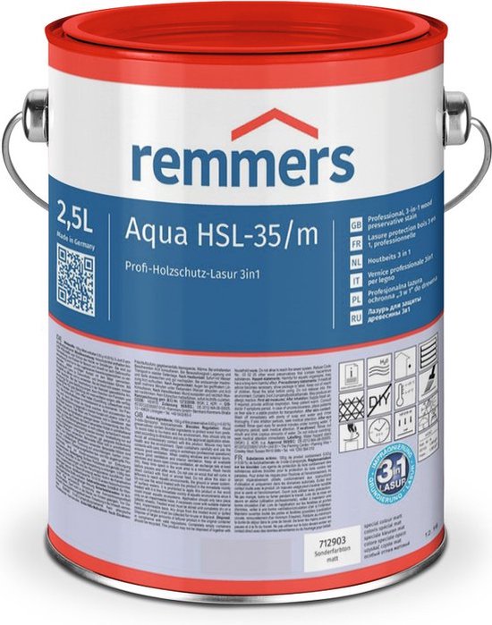 Remmers Aqua HSL-35/m Chêne Chêne 10 litres | bol.com