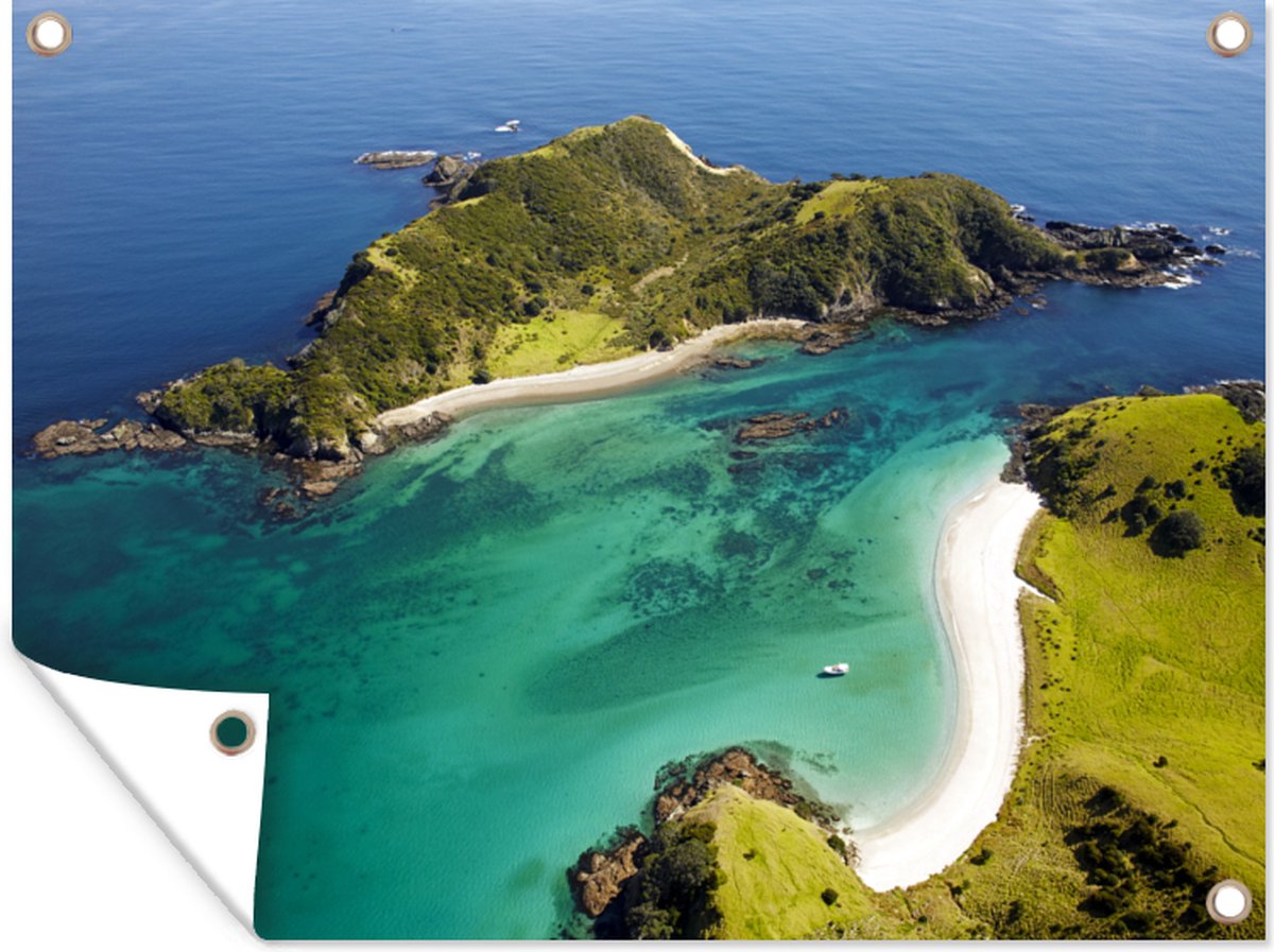 Tuin decoratie Kleurrijke natuur bij de Bay of Islands - 40x30 cm ...