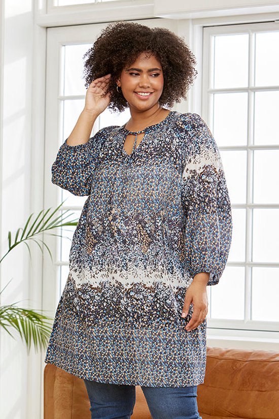 Zhenzi tuniek Londyn blauw maat L 50/52 | bol.com